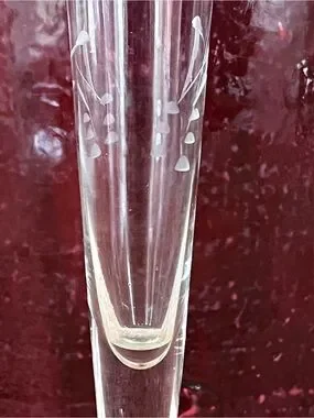 Duchin | Accents | Vintage Sterling Silver Etched Crystal Bud Vase ...